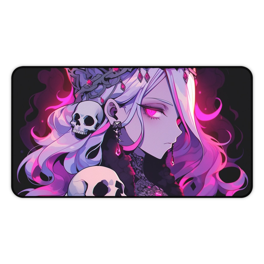 Queen Necromancer Gamer Desk Mat Fantasy Aesthetic Waifu - Etsy
