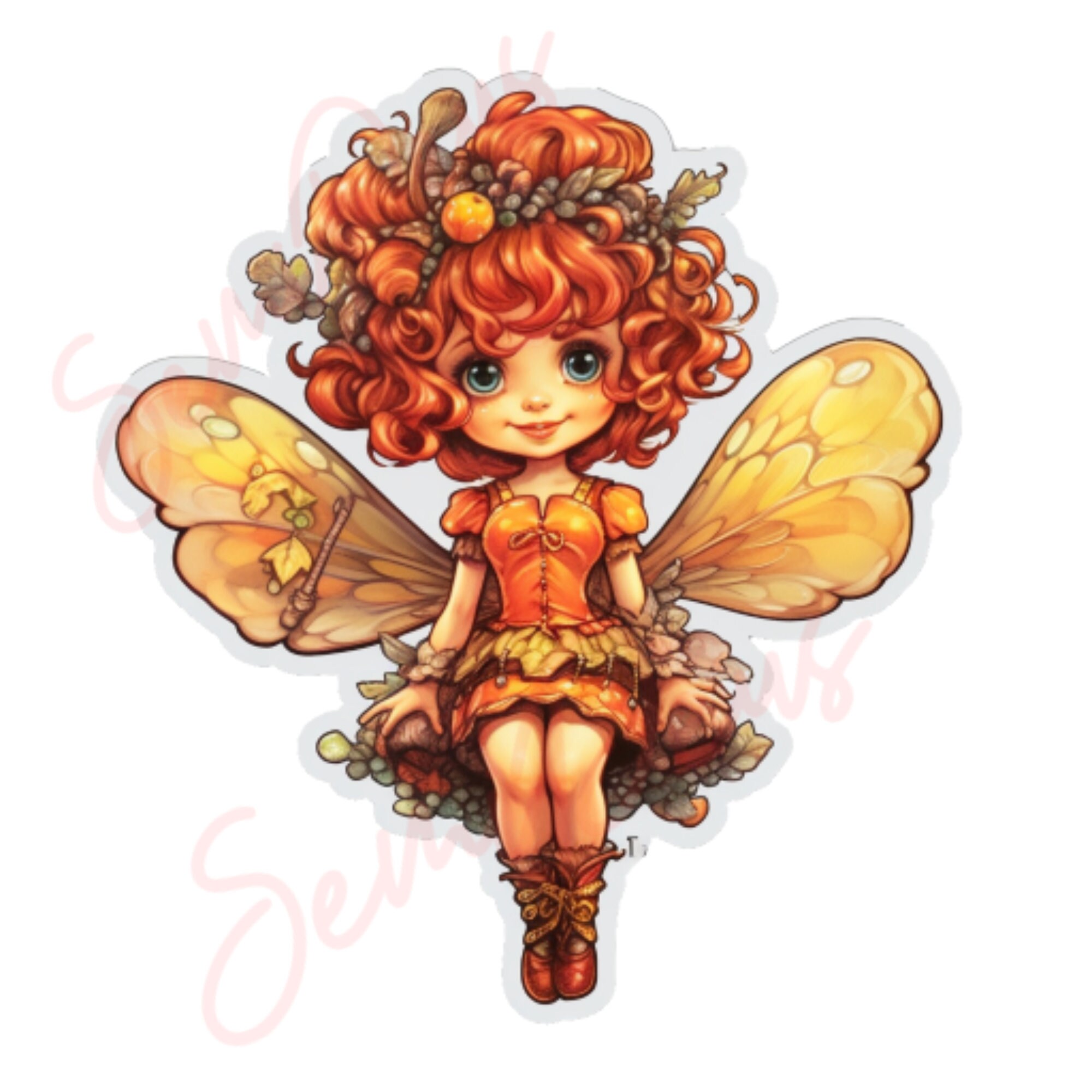 Cute Kawaii Fairies Vinyl Sticker Pack Water Resistant Tear - Etsy