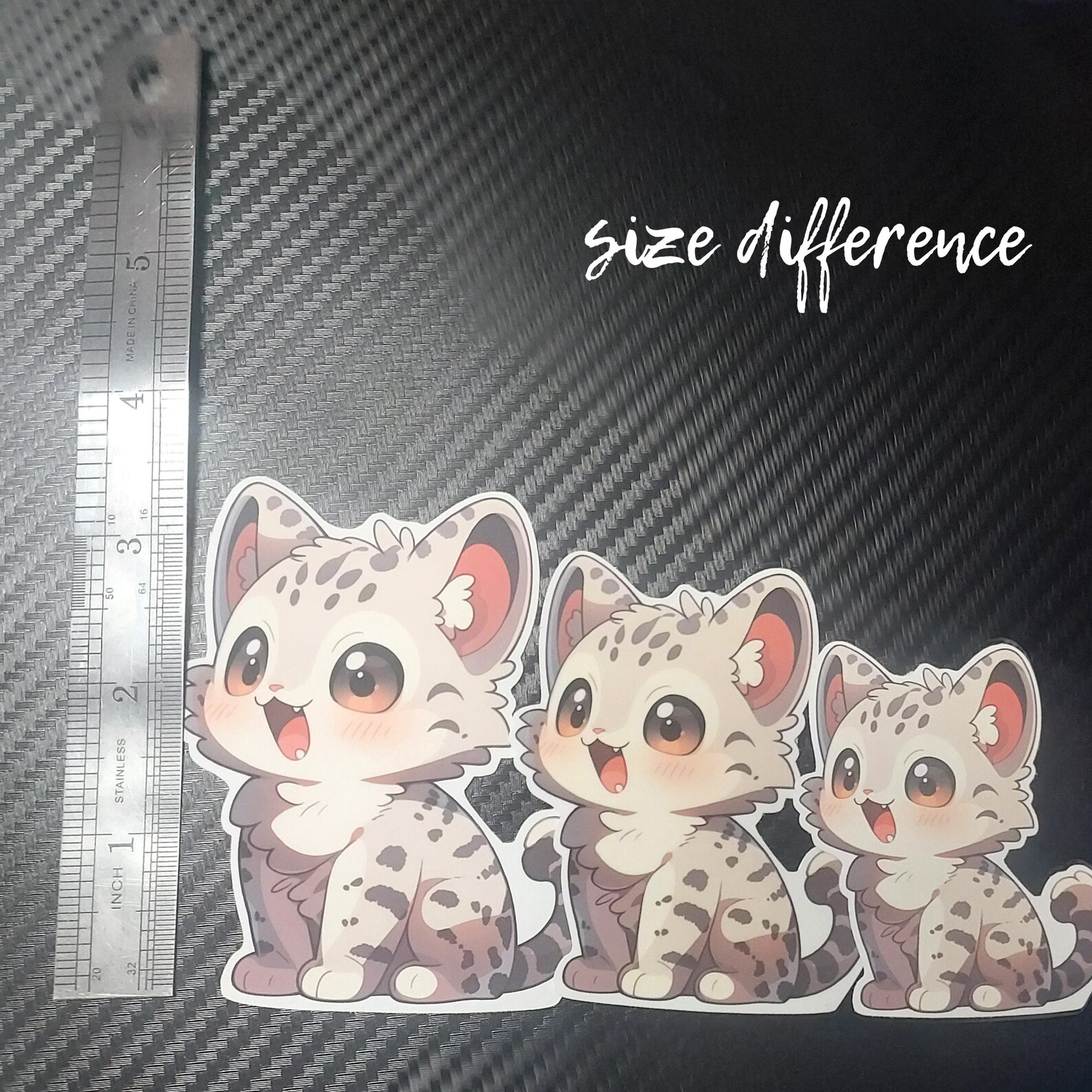 Adorable Snow Leopard Vinyl Sticker Pack | Water Resistant Cute Baby ...
