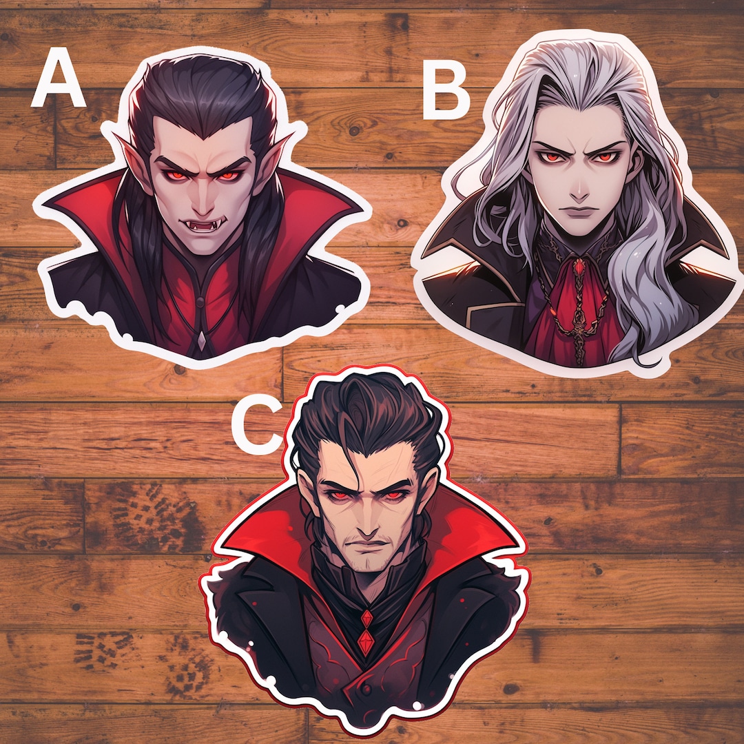 Ancient Vampire Vinyl Sticker 3 Pack Water Resistant, Tear Resistant ...