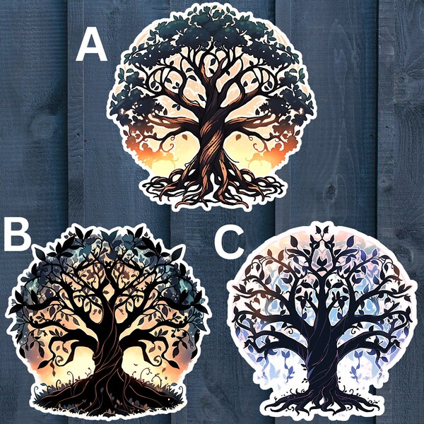 Tree Sticker - Etsy