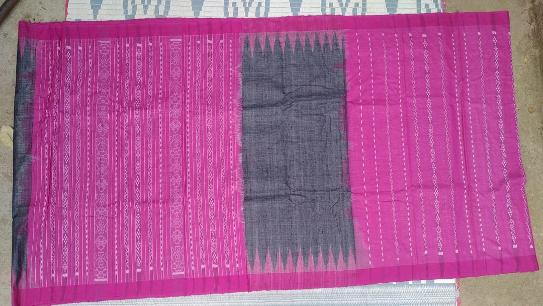 Handmade Saree of Tassar Silk for Ladish Wear - Etsy