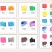 Preschool Colours FLASHCARD Printables Homeschool Digital Download ...