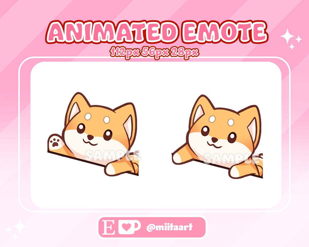 Shiba Inu Animated Bongo Emote | Cute Animated Dog Emote for Twitch ...