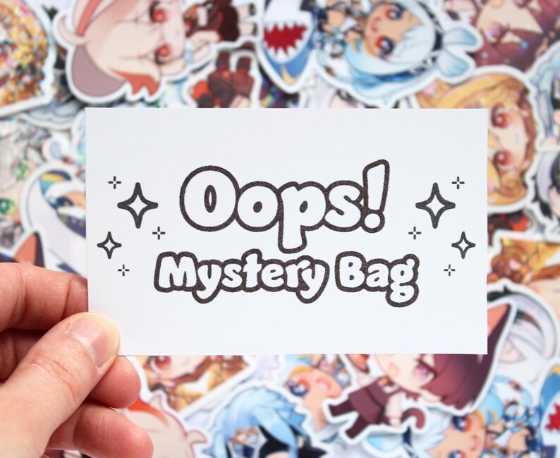 Oops Mystery Genshin Impact Sticker Grab Bag 5 Stickers B Grade Sticker Pack Discounted ...