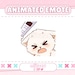 Animated White Cat Bonk Emote - Cute Cat Emote for Twitch, Discord and ...