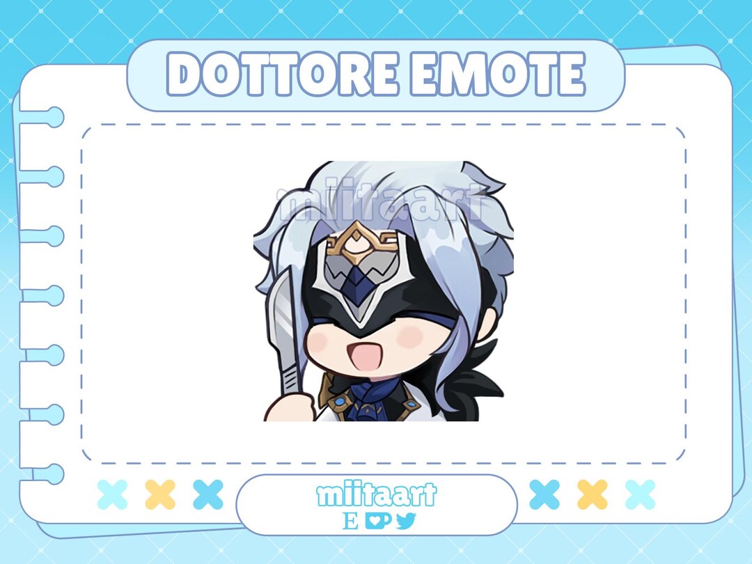 Dottore Holding Scalpel Emote - Genshin Impact Dottore Emote for Twitch ...