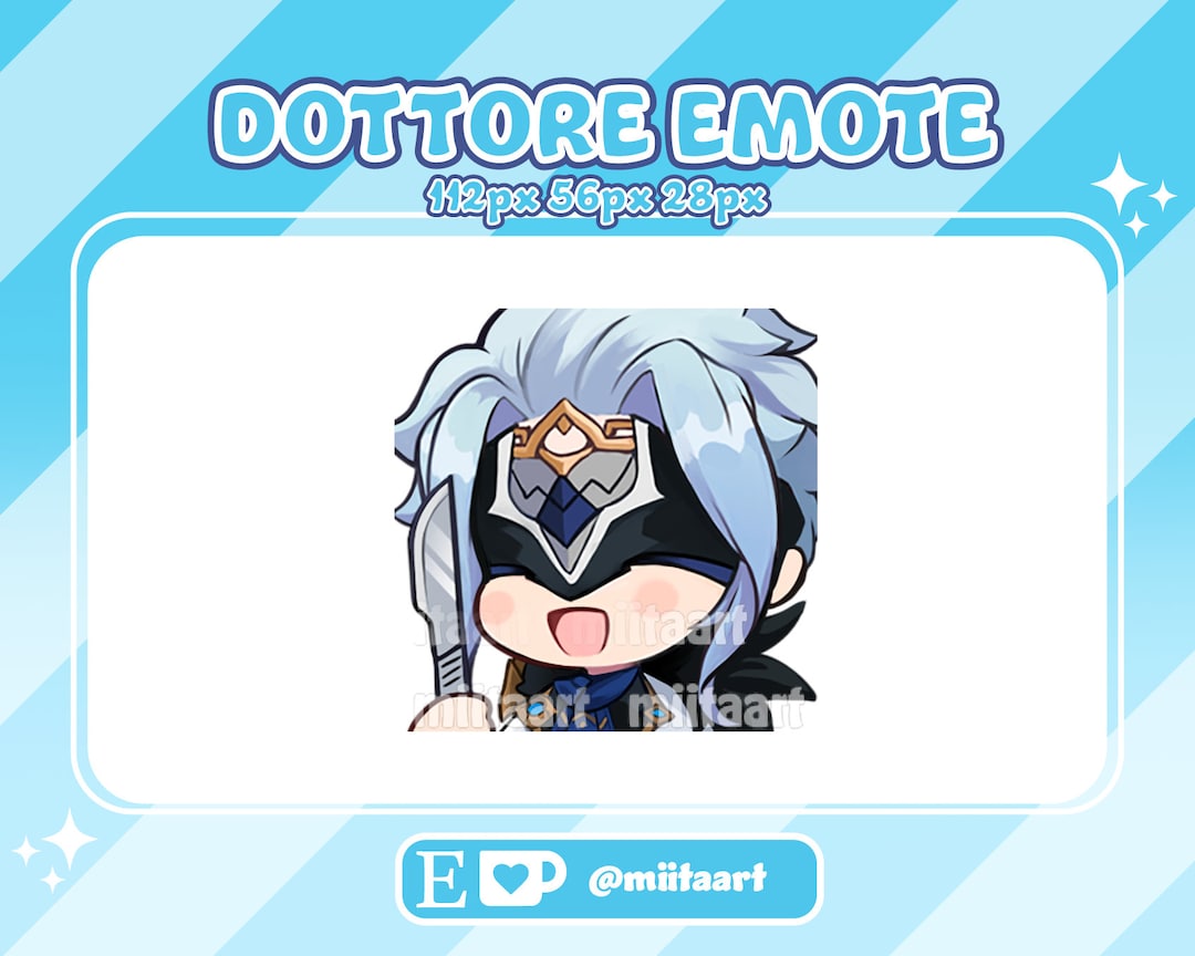 Dottore Holding Scalpel Emote Genshin Impact Dottore Emote for Twitch ...