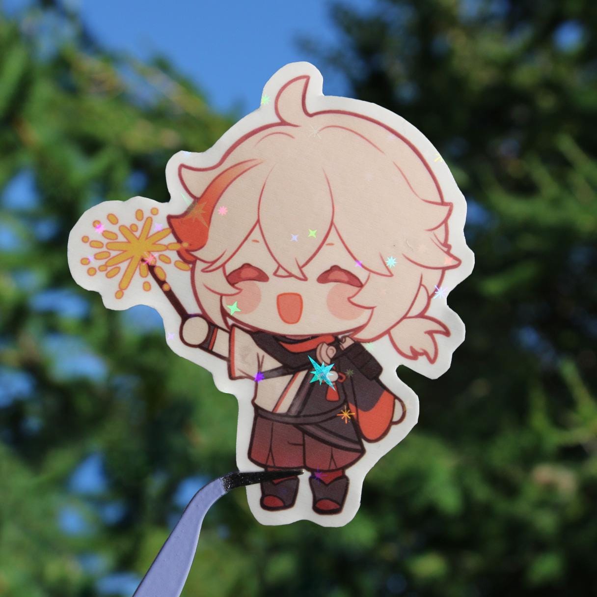 Genshin Impact Kazuha Sticker Cute Genshin Sticker Kaedehara Kazuha ...
