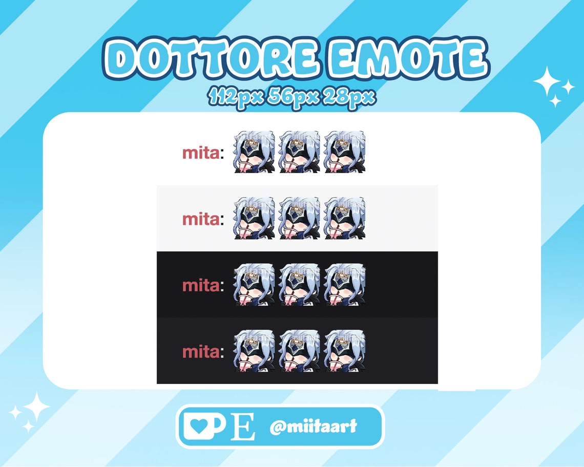 Dottore Boba Sip Emote Genshin Impact Dottore Emote for Twitch, Discord ...
