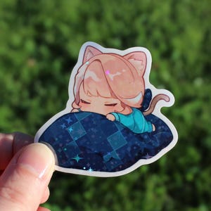 Genshin Impact Lyney, Lynette & Freminet Stickers | Cute Sleepy ...