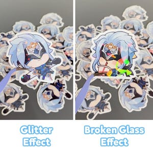 Genshin Impact Dottore Sticker Pack | Set of 3 Cute Holographic Vinyl ...