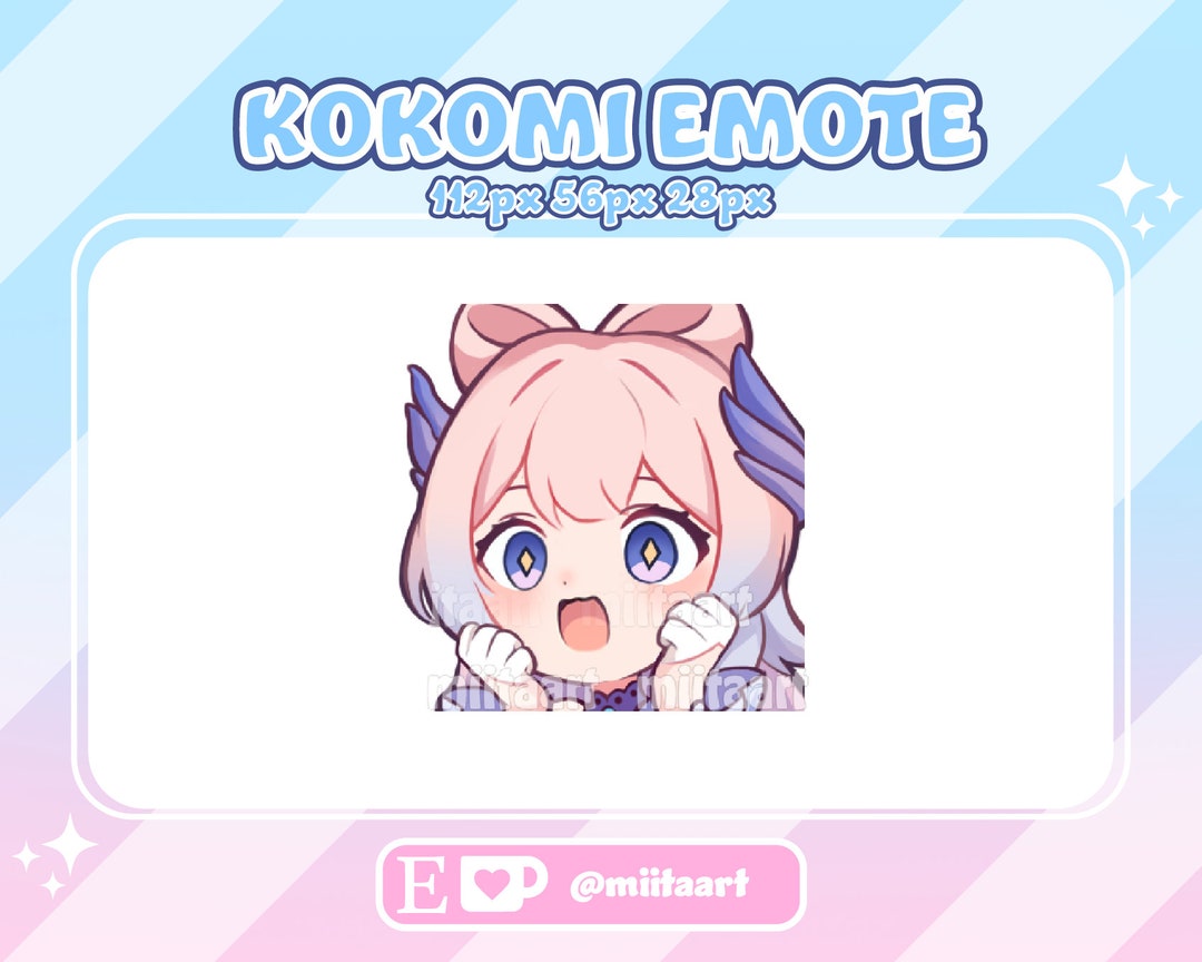 Sangonomiya Kokomi Emote for Twitch, Discord and Youtube - Kokomi ...