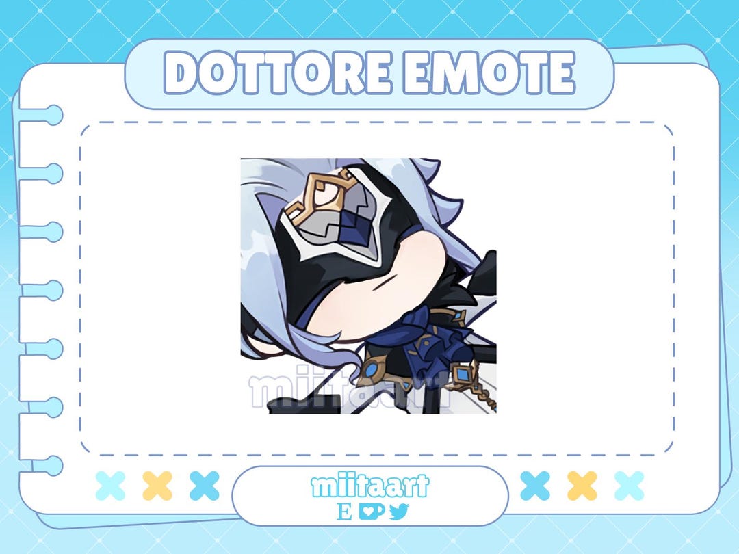 Dottore Lazy Emote - Funny Genshin Impact Emote for Twitch, Discord ...