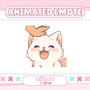 Animated Cat Emote for Twitch, Youtube and Discord - Cute Animated Cat ...
