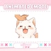 Animated Cat Emote for Twitch, Youtube and Discord - Cute Animated Cat ...