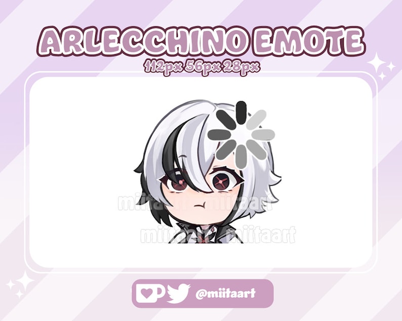 Genshin Impact Arlecchino Loading / Buffer Emote for Twitch, Discord ...
