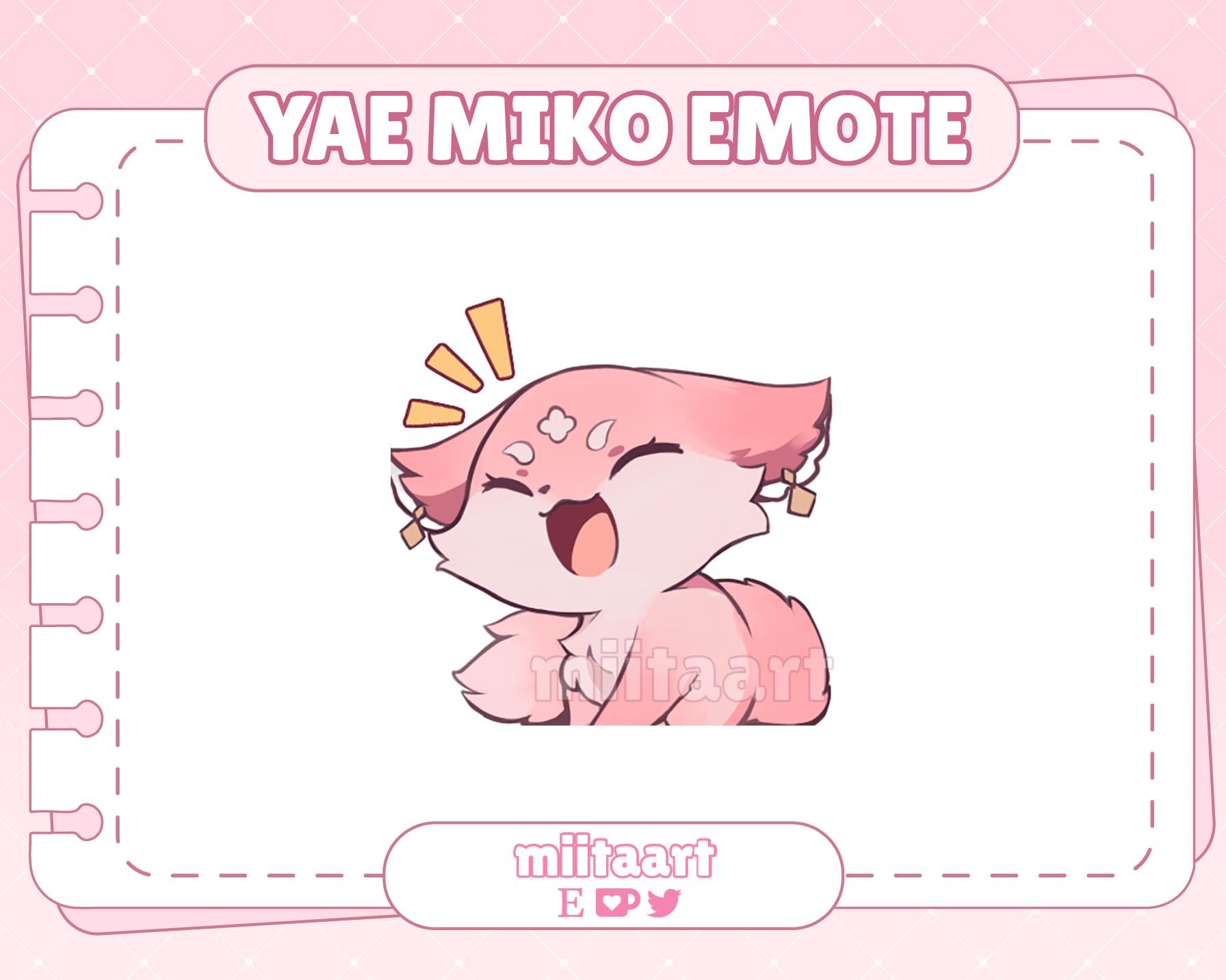 Genshin Impact Yae Miko Emote for Twitch, Discord and Youtube - Yae ...