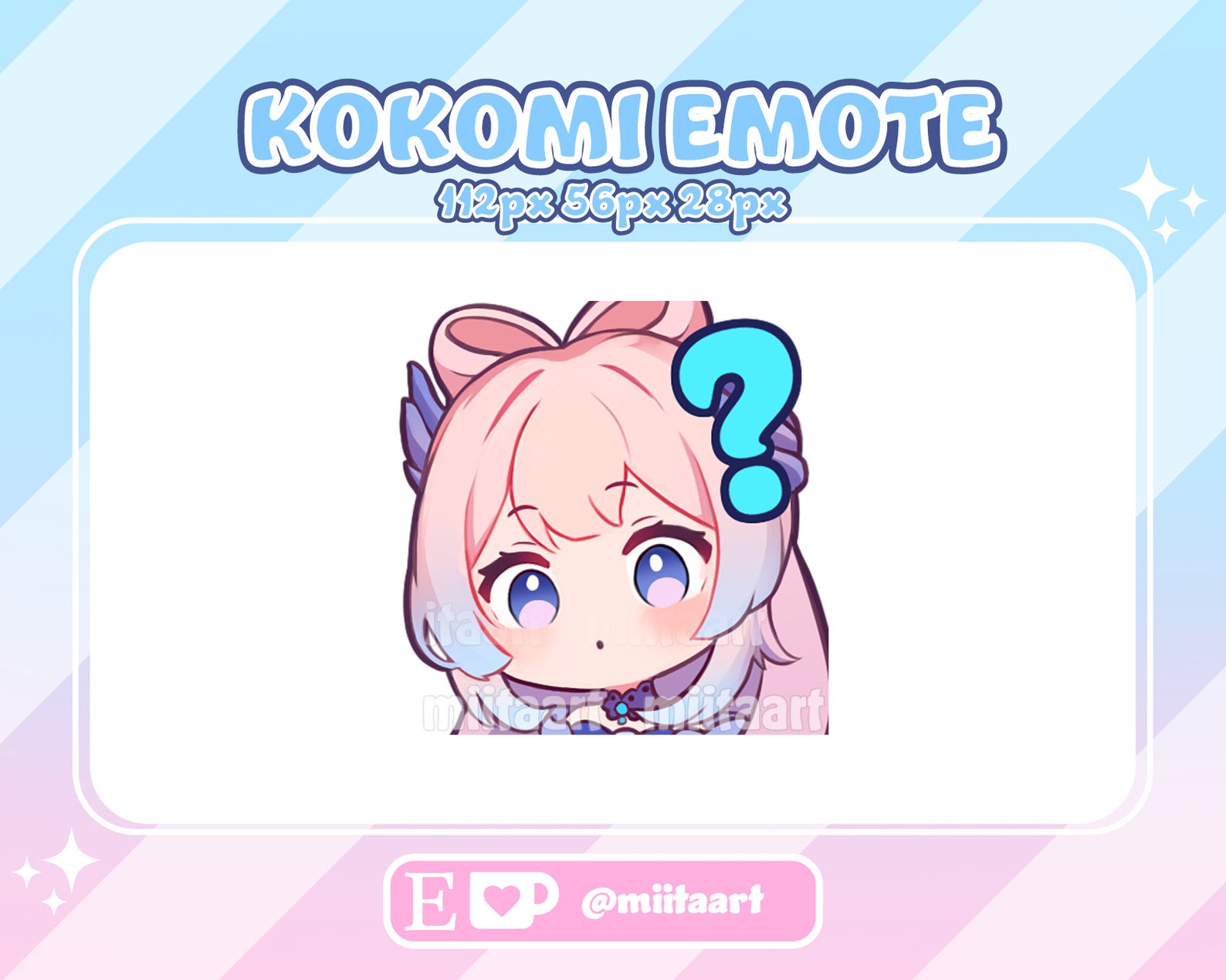 Genshin Impact Kokomi Emote for Twitch, Discord and Youtube - Etsy