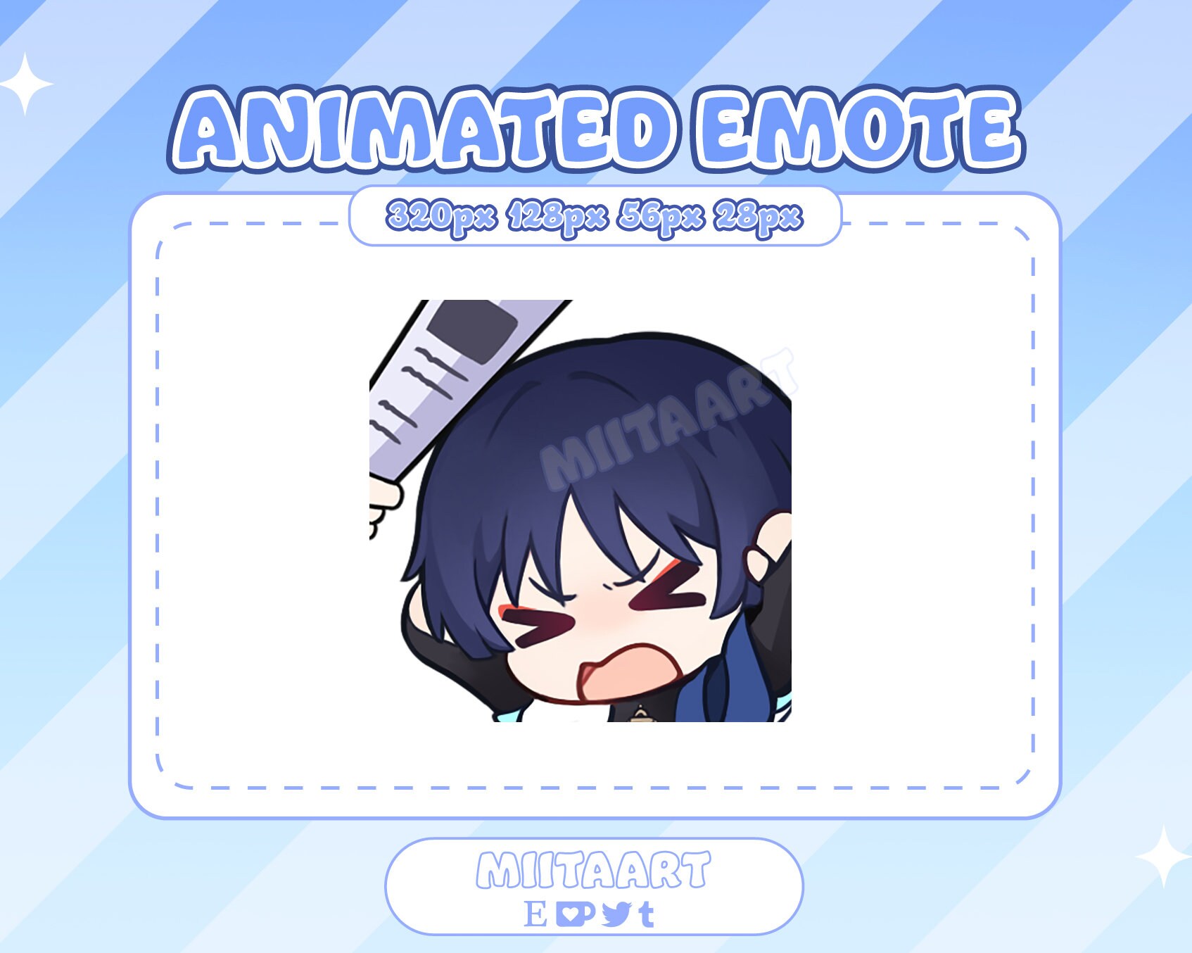 Animated Wanderer Bonk Emote Genshin Impact Scaramouche Emote for ...