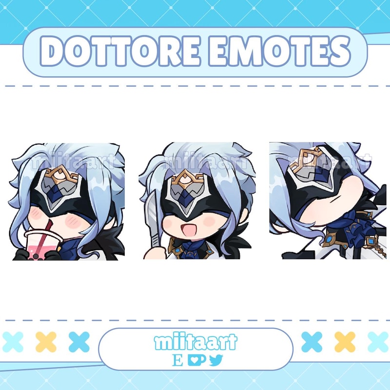 Dottore Genshin Emoji - Etsy New Zealand