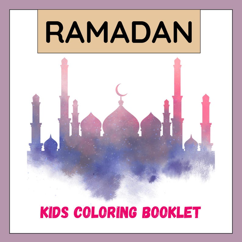 13 Ramadan Coloring Pages for Kids | Islamic Printable Sheets - Etsy