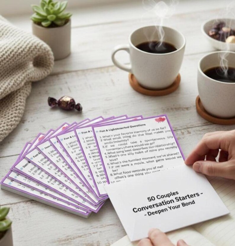 Printable Conversation Cards for Families, Couples, Therapy ...