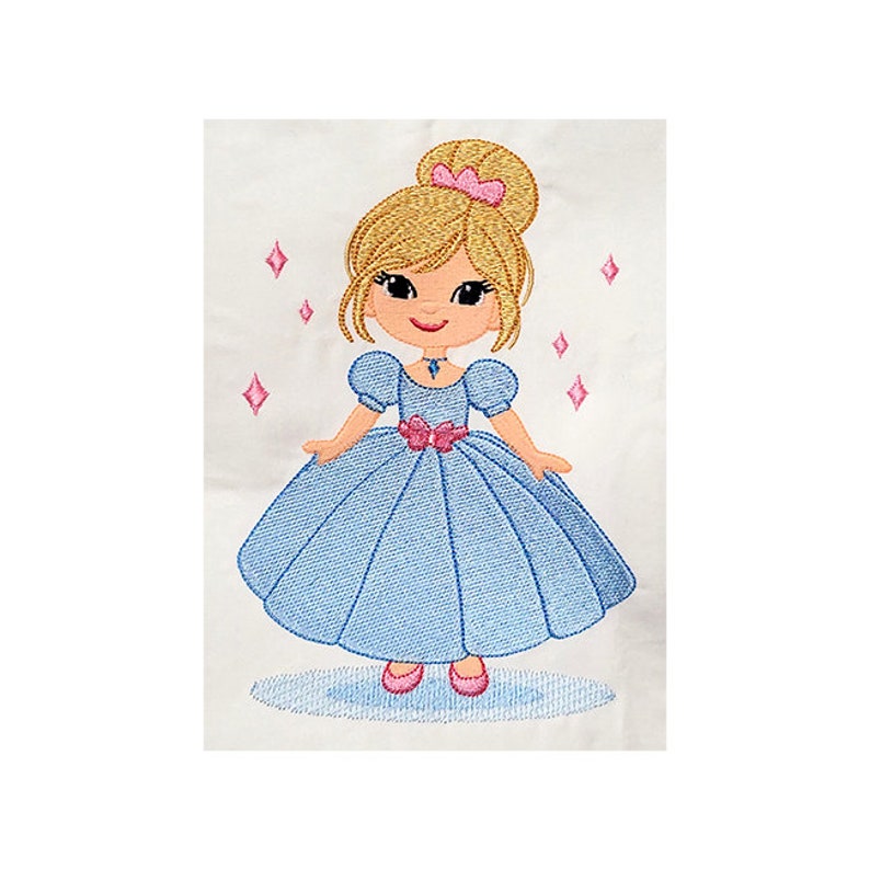Little Princess Machine Embroidery Design - 6 Sizes - Little Girl ...