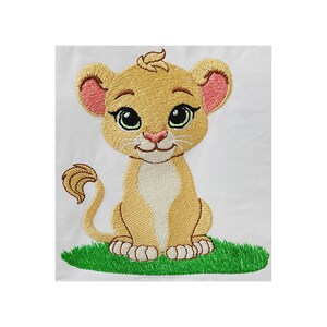 Little Lion Machine Embroidery Design - Instant Download - 9 Sizes ...