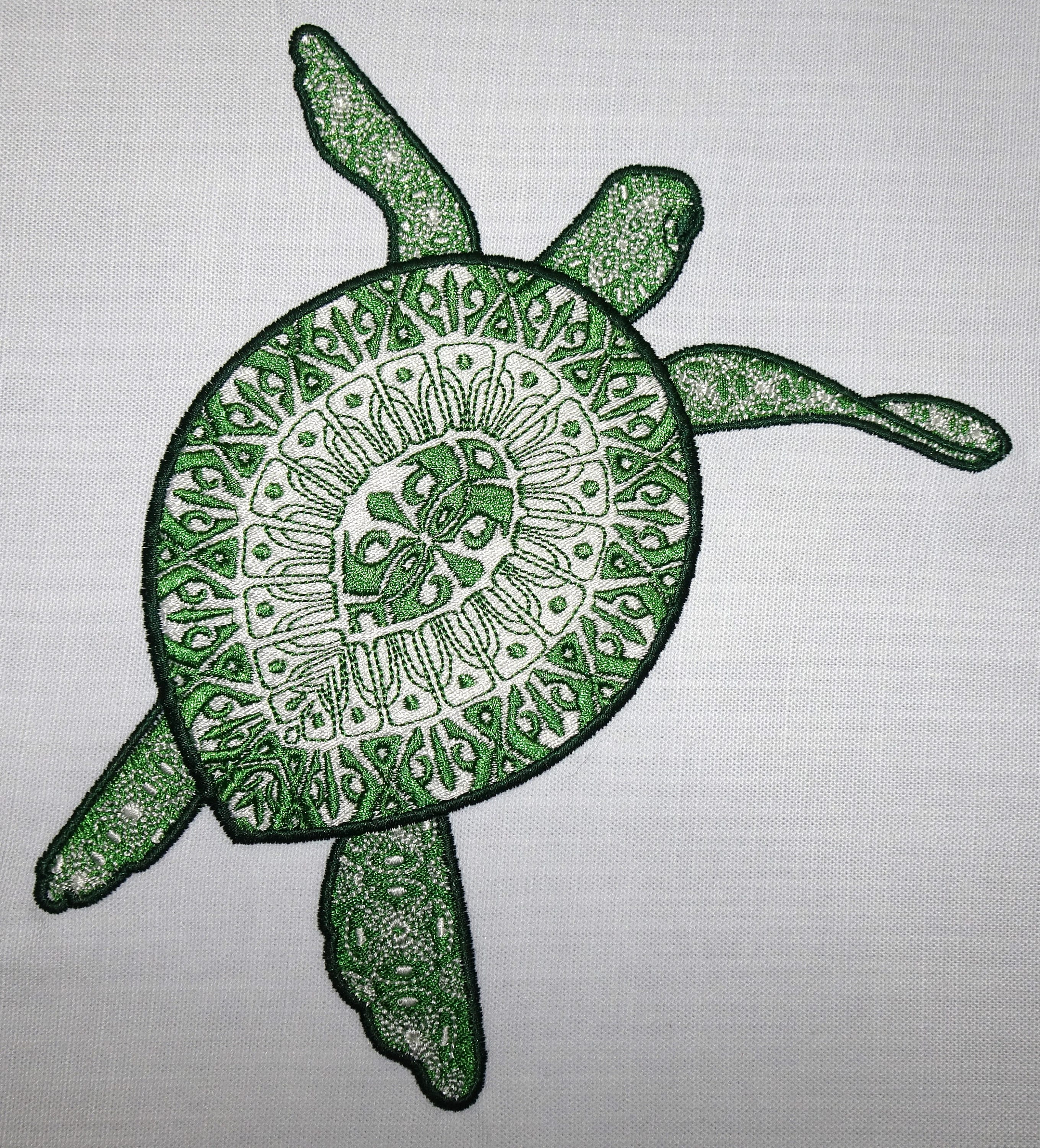 Sea Turtle Machine Embroidery Pattern Instant Download 6 Sizes Gorgeous ...