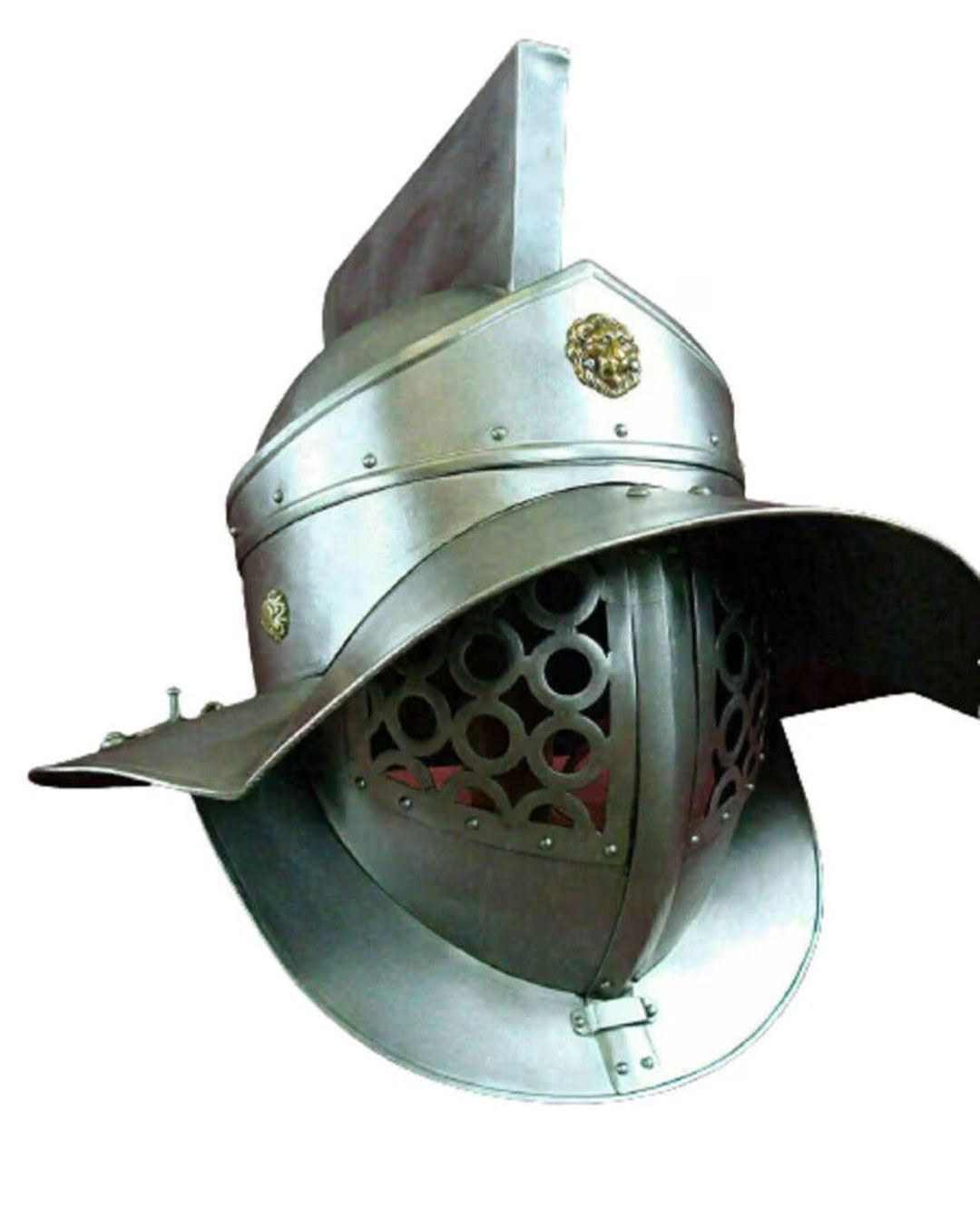 Medieval Helmet Armour Murmillo 18 Gauge Gladiator Steel Headpiece ...
