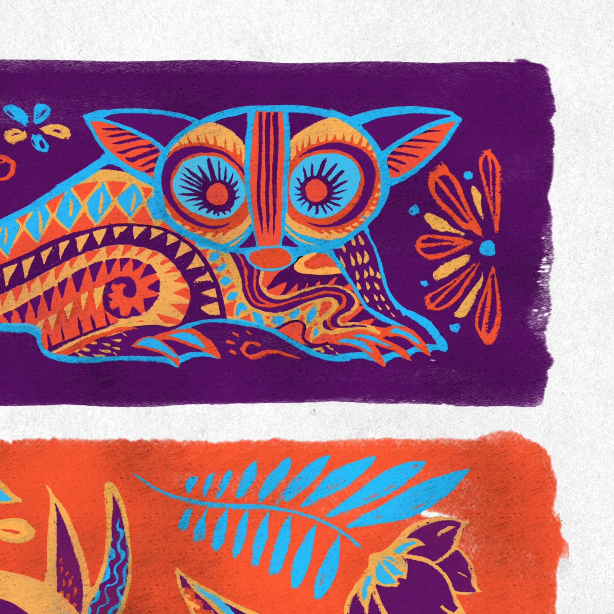 Alebrijes Print, Mexico Folk Art Print, Trippy Animal Hand-drawn ...