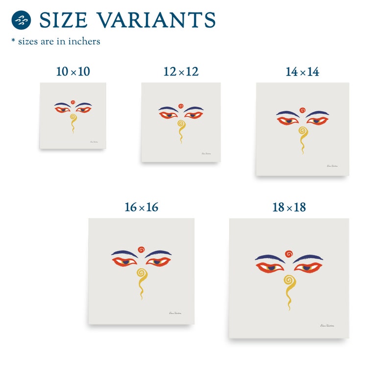 Wisdom Eyes Art Print, Nepal Buddhas Eyes Minimal Art, Tibetan Buddhism ...