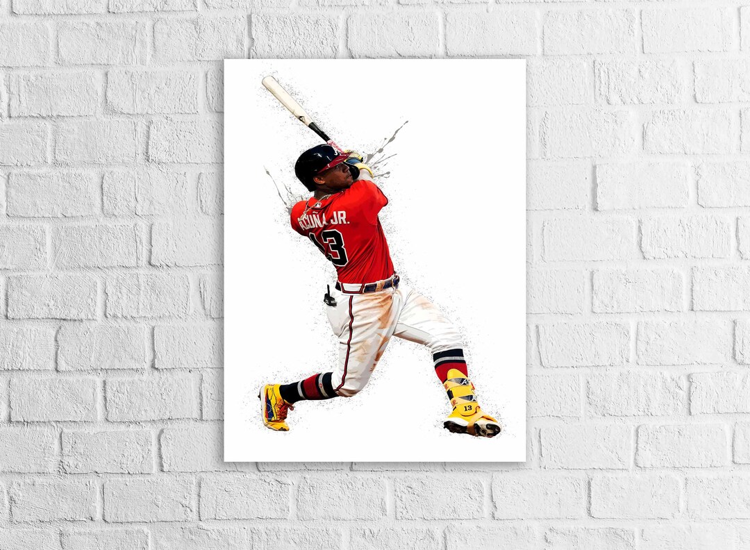 Ronald Acuña Jr., Atlanta Braves, Canvas Wrap or Museum-quality Poster ...