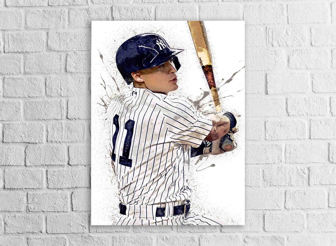 Anthony Volpe Poster, NY Yankees, Gallery Canvas Wrap or Museum-quality ...