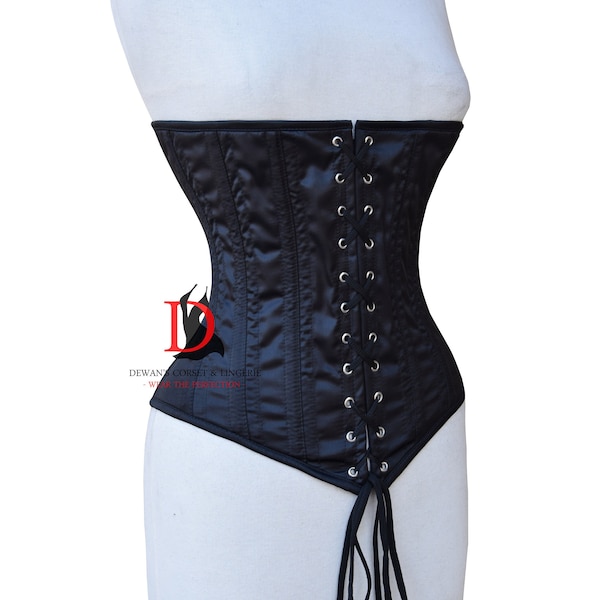 Front Lace Underbust Corset - Etsy Ireland