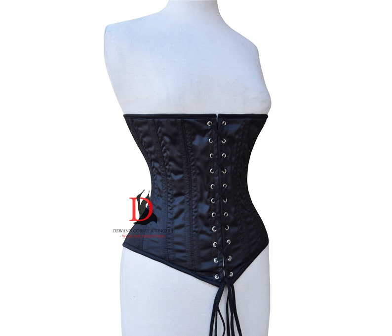 Front Lace up Corset Heavy Duty Underbust Front Laced Corset Steel ...