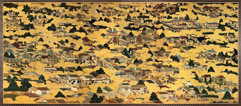 Beautiful Digital Ancient Japanese Maps and Scenery - Etsy