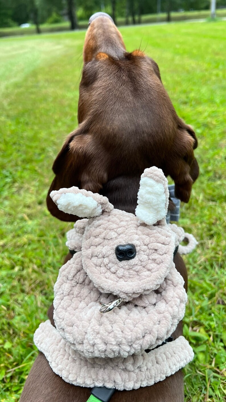 Cute Dog Crochet Backpack Puppy Travel Bags Handmade Trendy - Etsy
