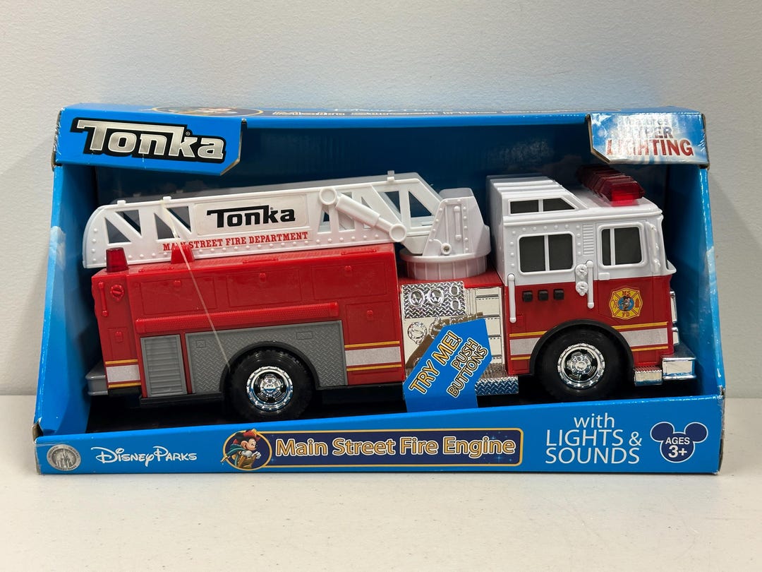 Rare Disney Parks Tonka Main Street Fire Engine Toy Truck - Etsy