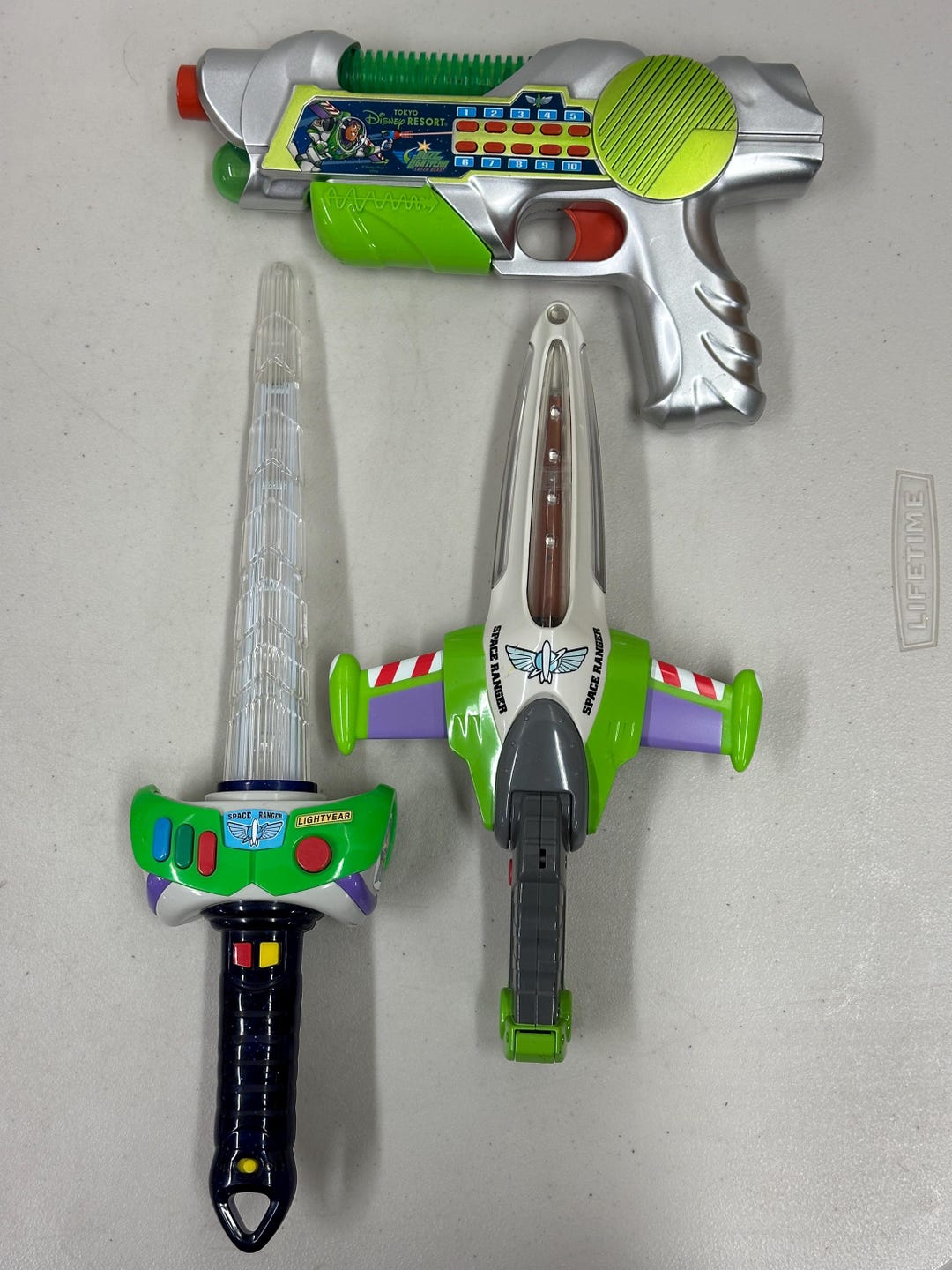 Disney Pixar Toy Story Buzz Lightyear Laser Blaster Toy Gun & Sword Lot ...
