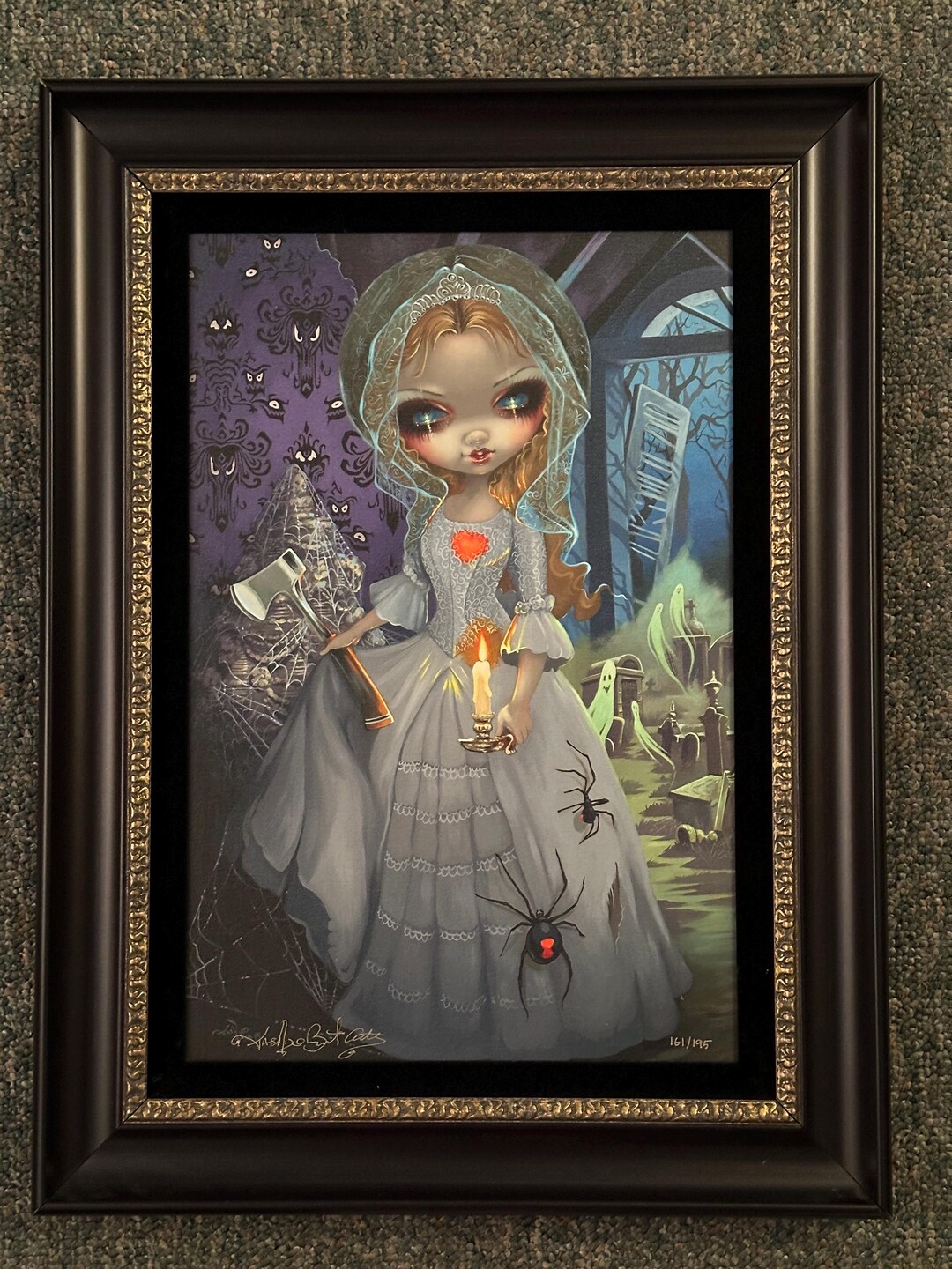 Disney Haunted Mansion the Bride Returns Jasmine Becket-griffith Framed ...