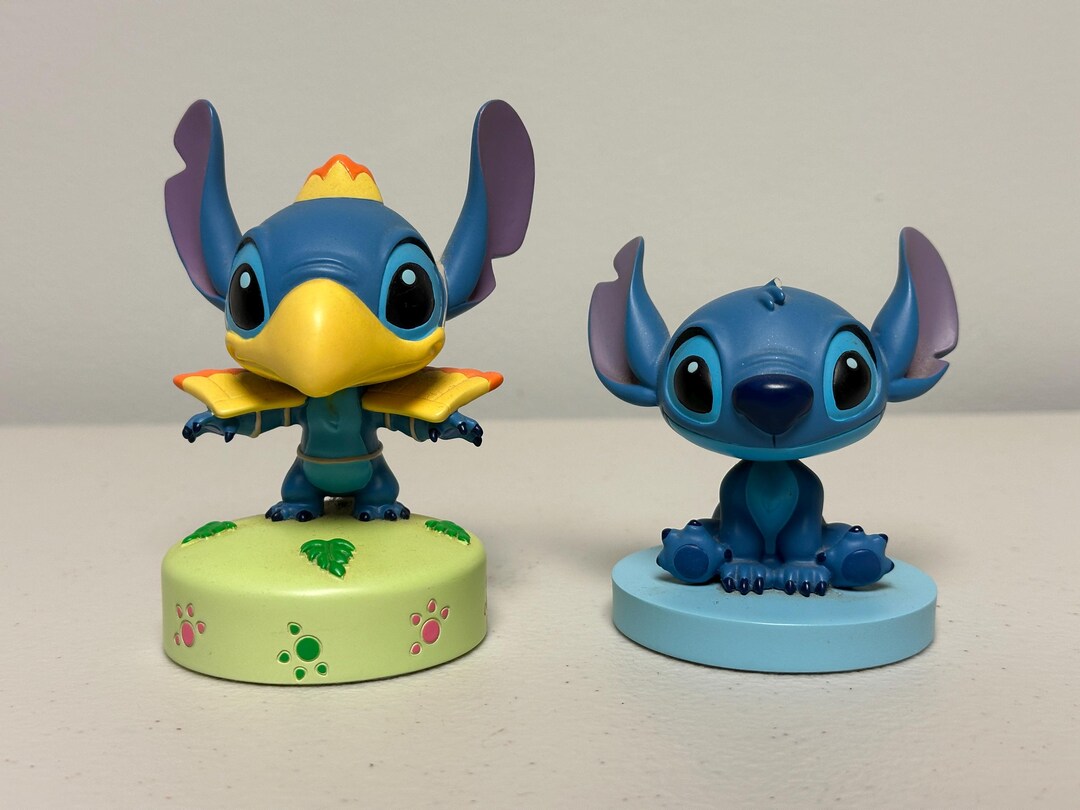 Tokyo Disney Lilo & Stitch Bobble Head Stitch Lot of 2 TDR Hana Hou - Etsy