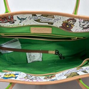 Disney Dooney & Bourke Sidekicks Tote Bag Purse Flounder Rajah Meeko ...