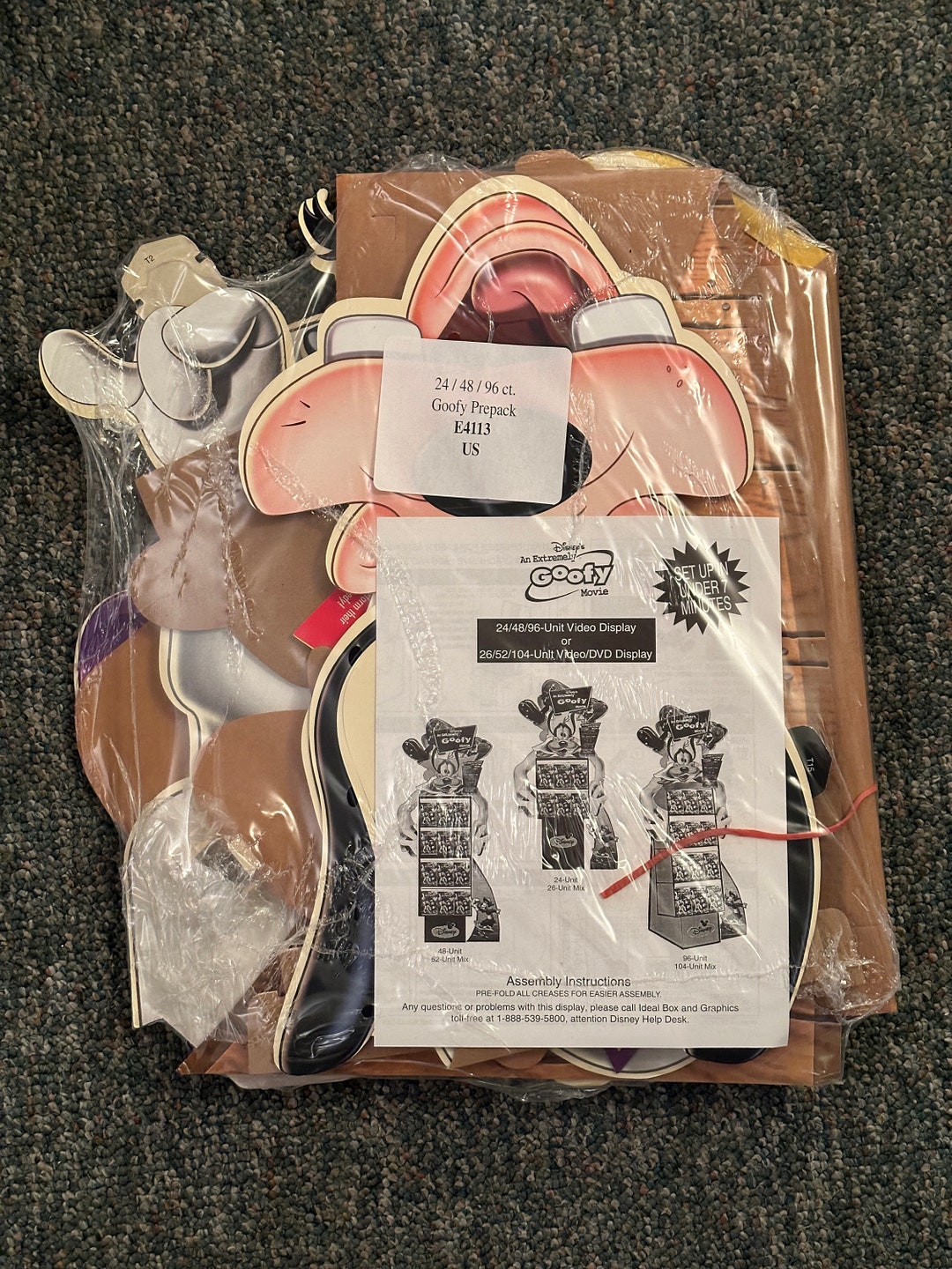 Disney an Extremely Goofy Movie Cardboard VHS Store Display Standee - Etsy