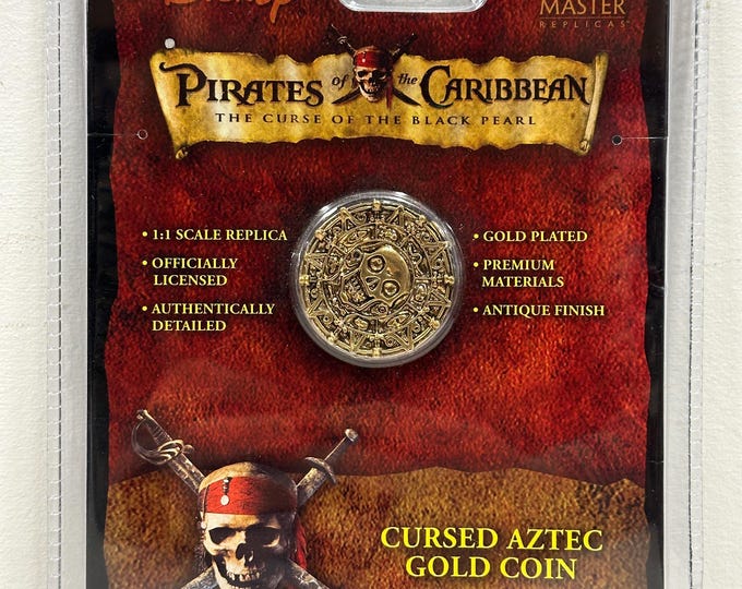 Master Replica Disney Pirates of the Caribbean Cursed Aztec Gold Coin ...