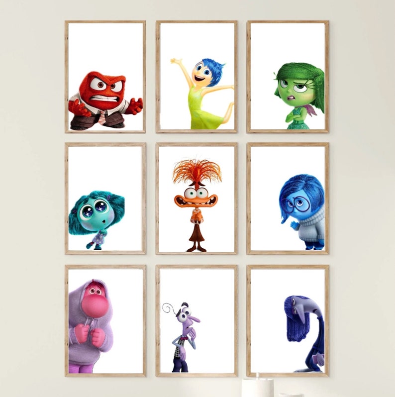 Inside Out Poster | Kids Movie | Inside Out 2 | Digital Print | Gift ...
