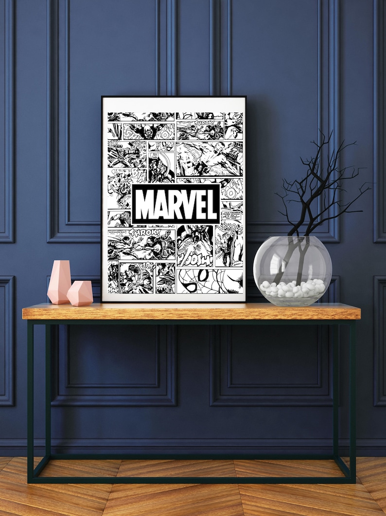 Poster for Dorm | Teen Boy Room | Boy Room Wallpaper | Marvel Prints ...