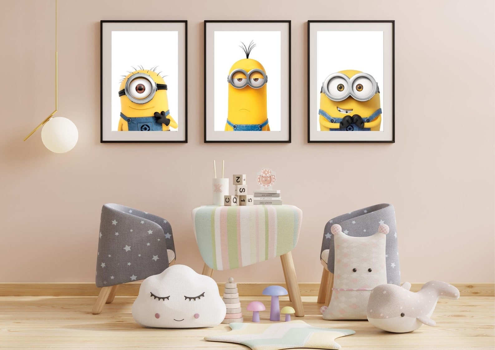 Minions Wall Decor | Minions Gift | Playroom Decor | Digital Print ...