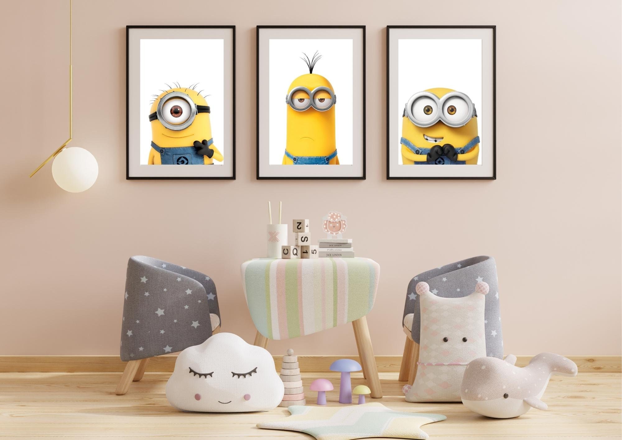 Minions Wall Decor Minions Gift Playroom Decor Digital Print Gift for ...
